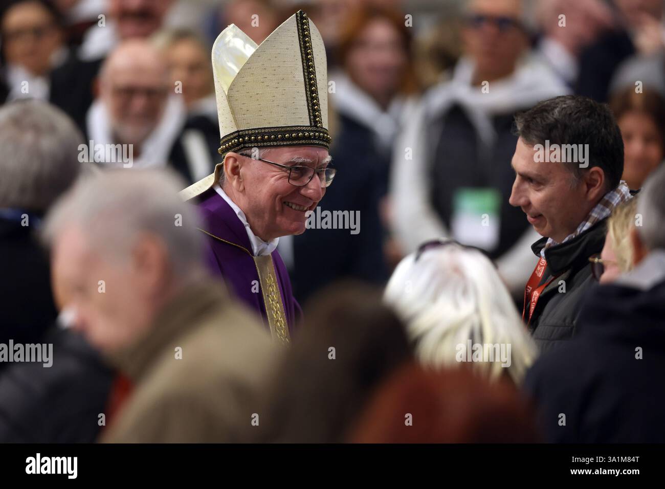 Vatican City, Vatican. 08th Mar, 2025. Cardinal Pietro Parolin ...