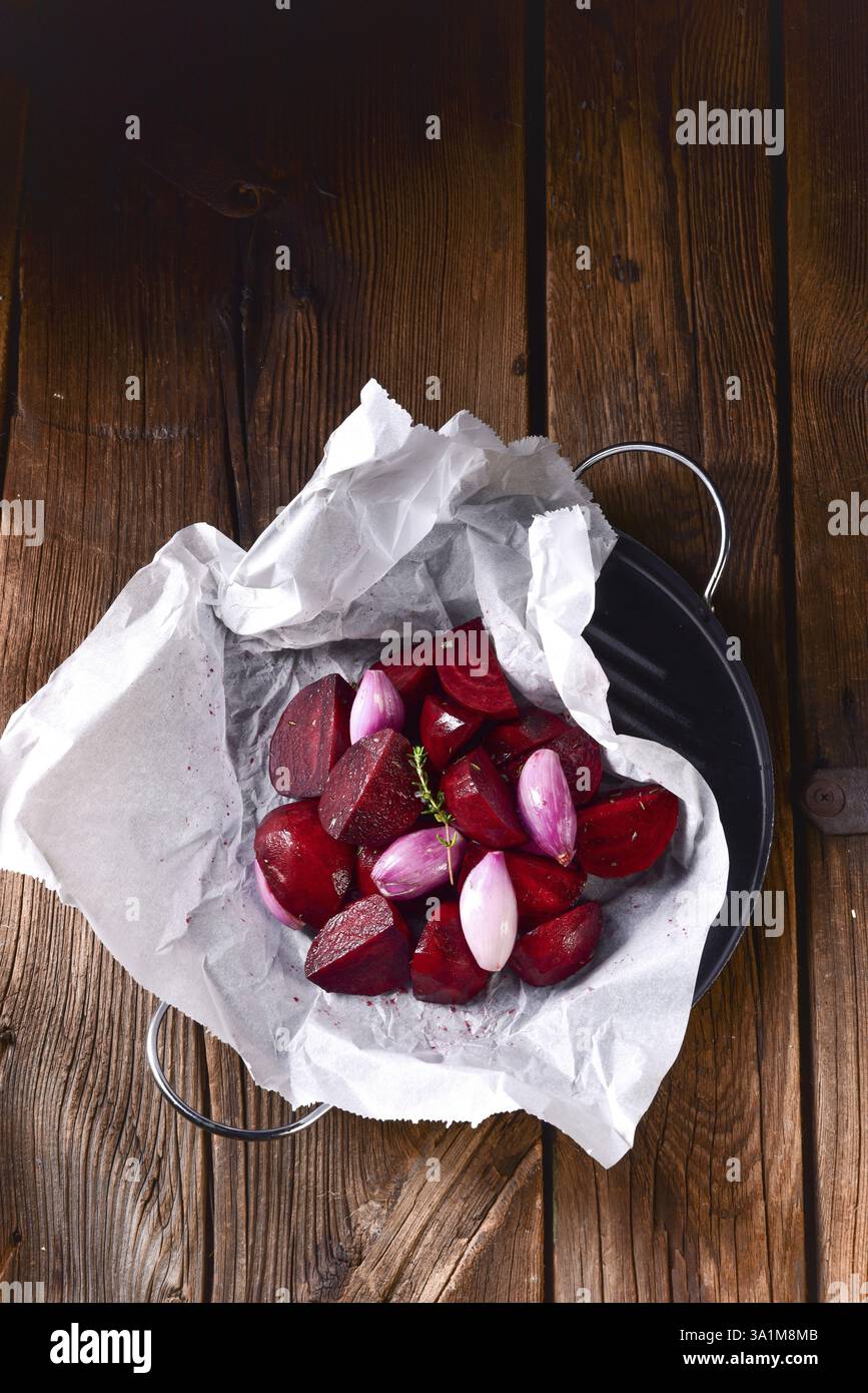 Oven baked red beets Stock Photo - Alamy
