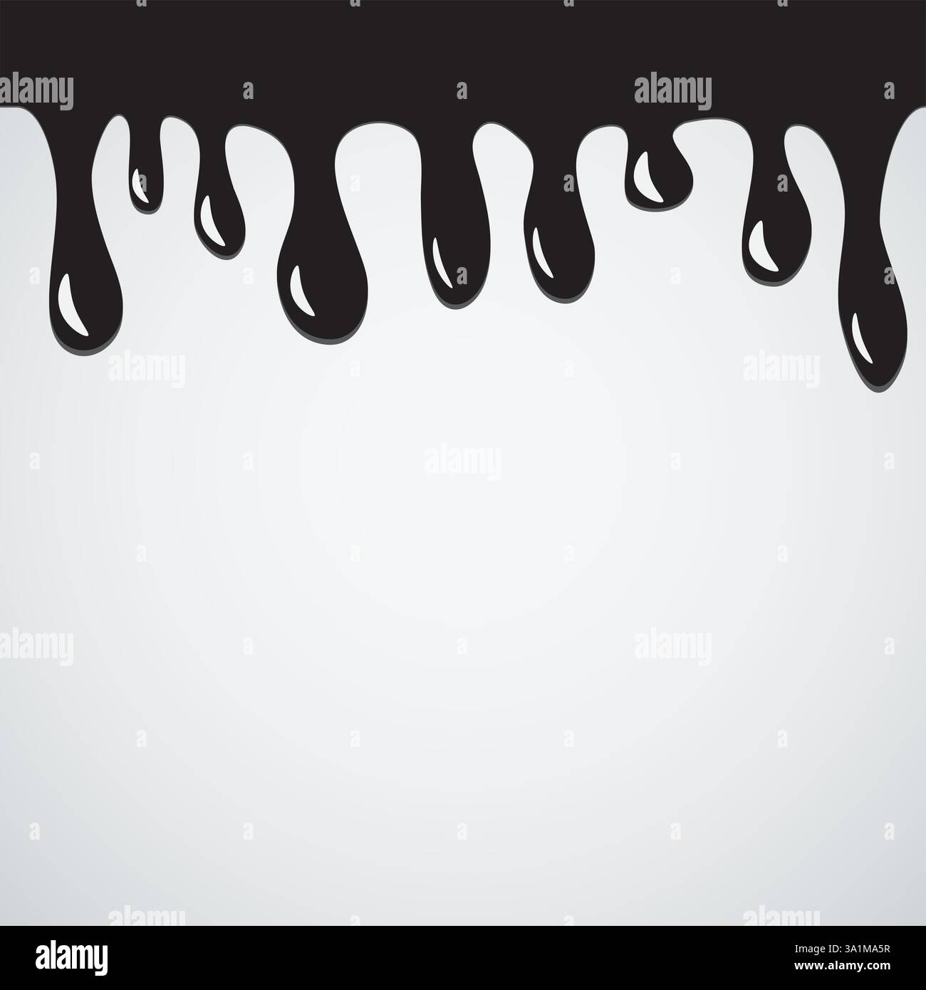 Black engine oil fluid dripping Melting droplets Flowing liquid ...