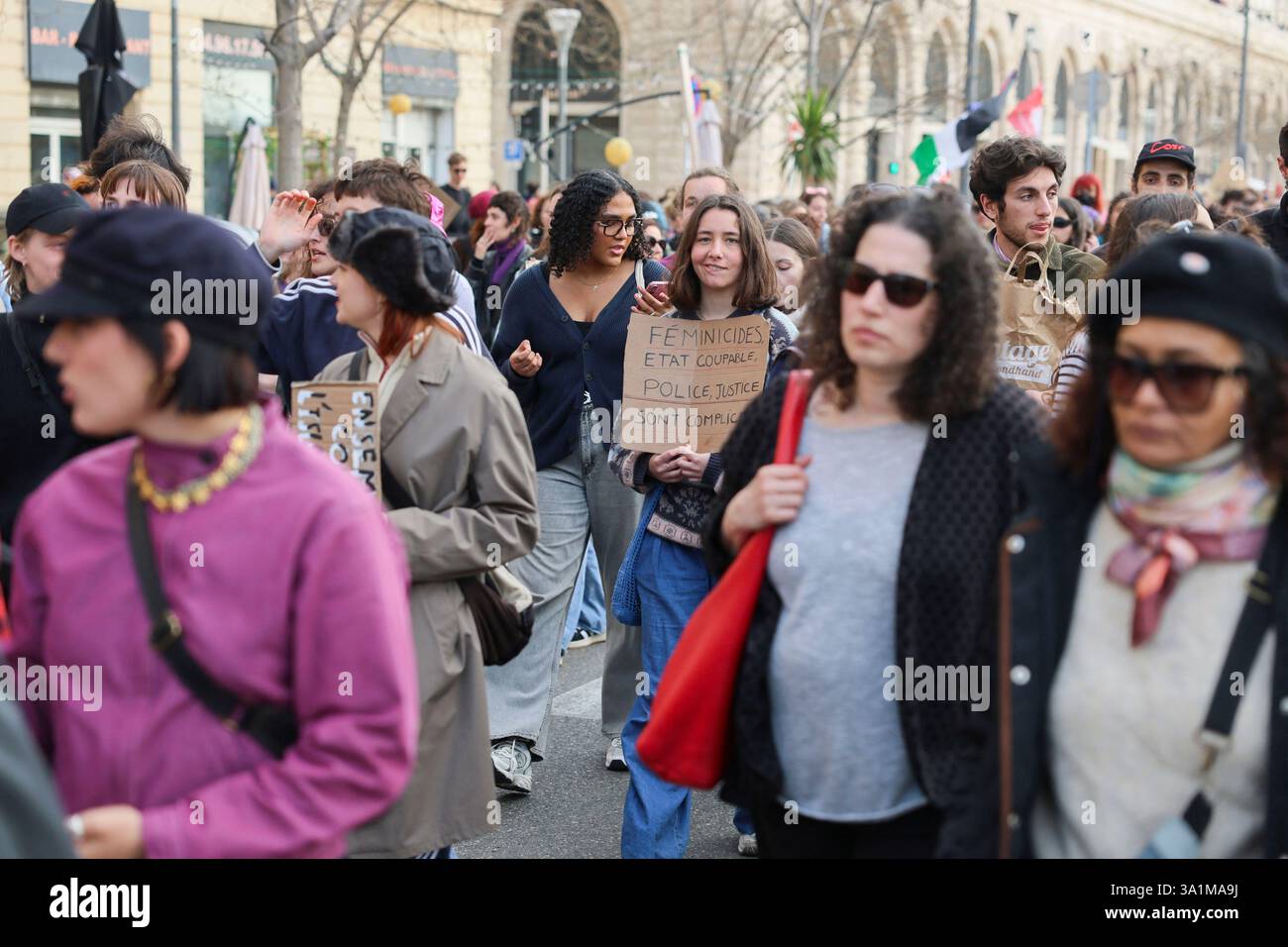 The signs held by the protesters display messages of support for the ...