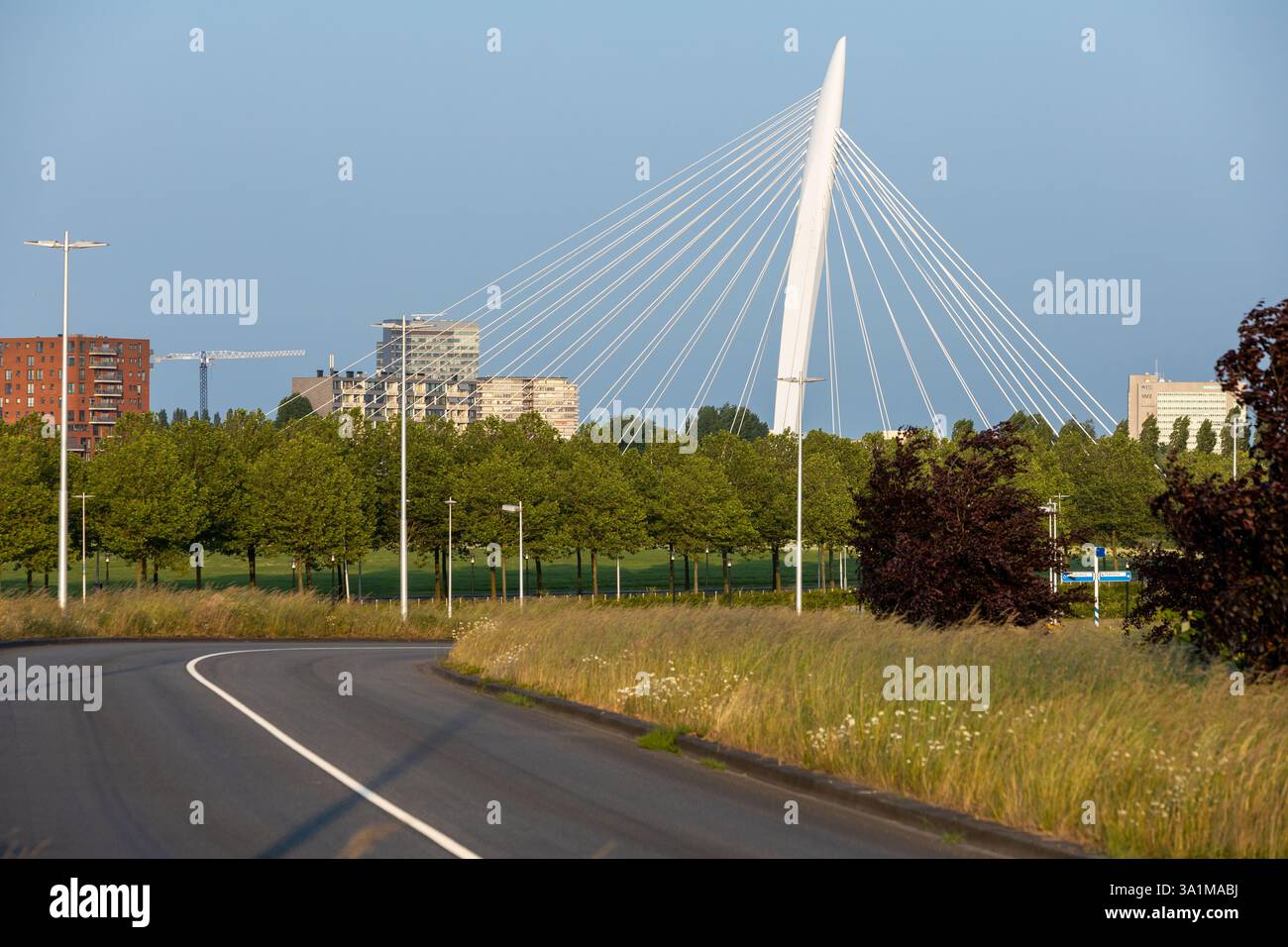 The Prins Clausbrug is a steel cable-stayed bridge over the Amsterdam ...
