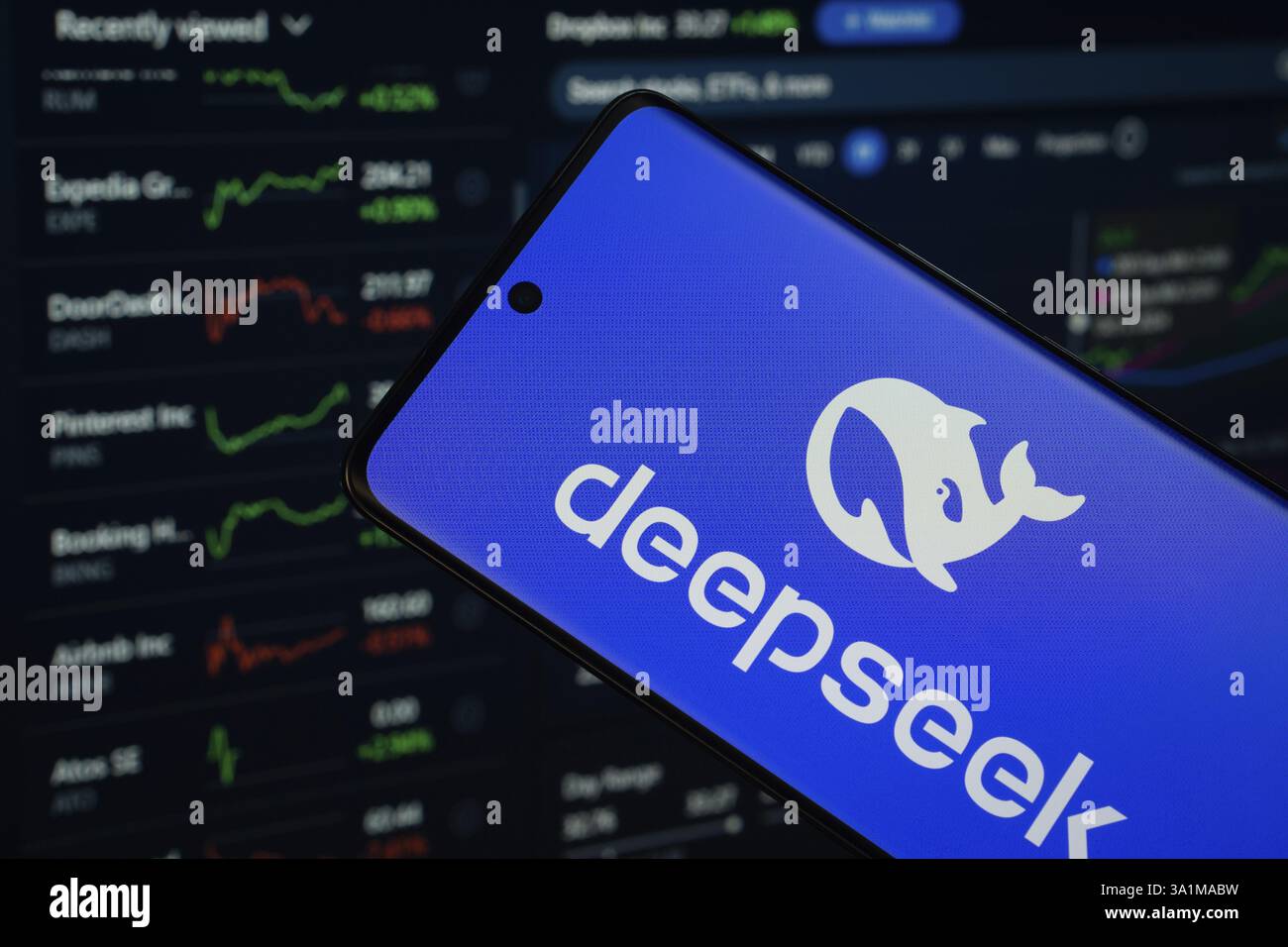 Deepseek stock market hi-res stock photography and images - Alamy