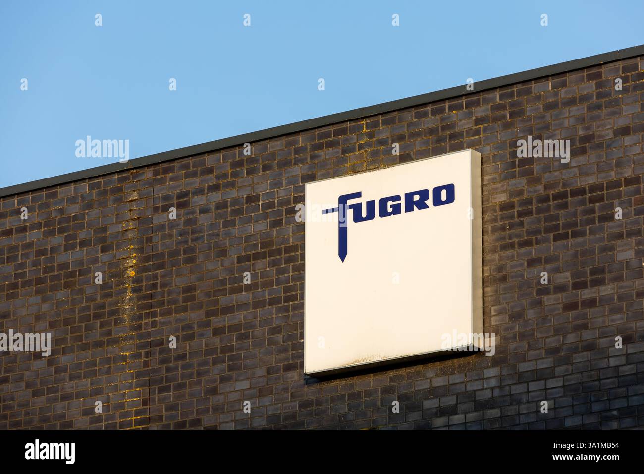 Fugro Logo sign. Fugro is a Dutch multinational public company ...