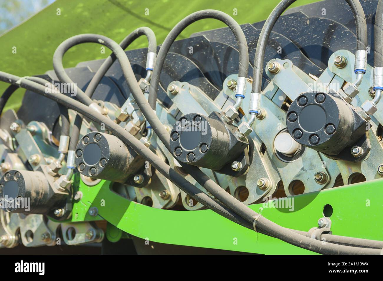 Part of machine hidraulic conveyor drive Stock Photo - Alamy