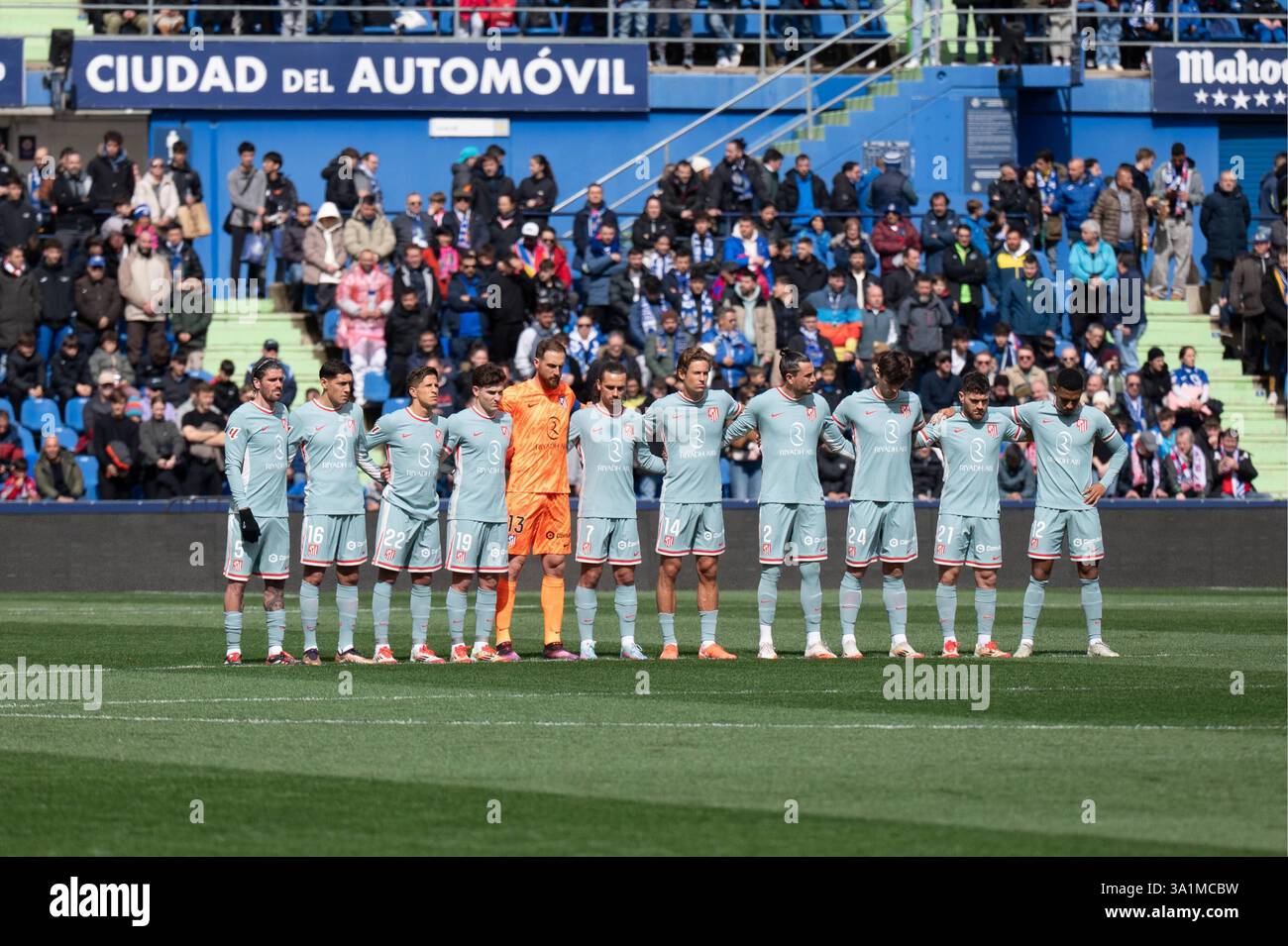 Spanish La Liga EA Sports soccer match Getafe vs Atletico de Madrid at ...