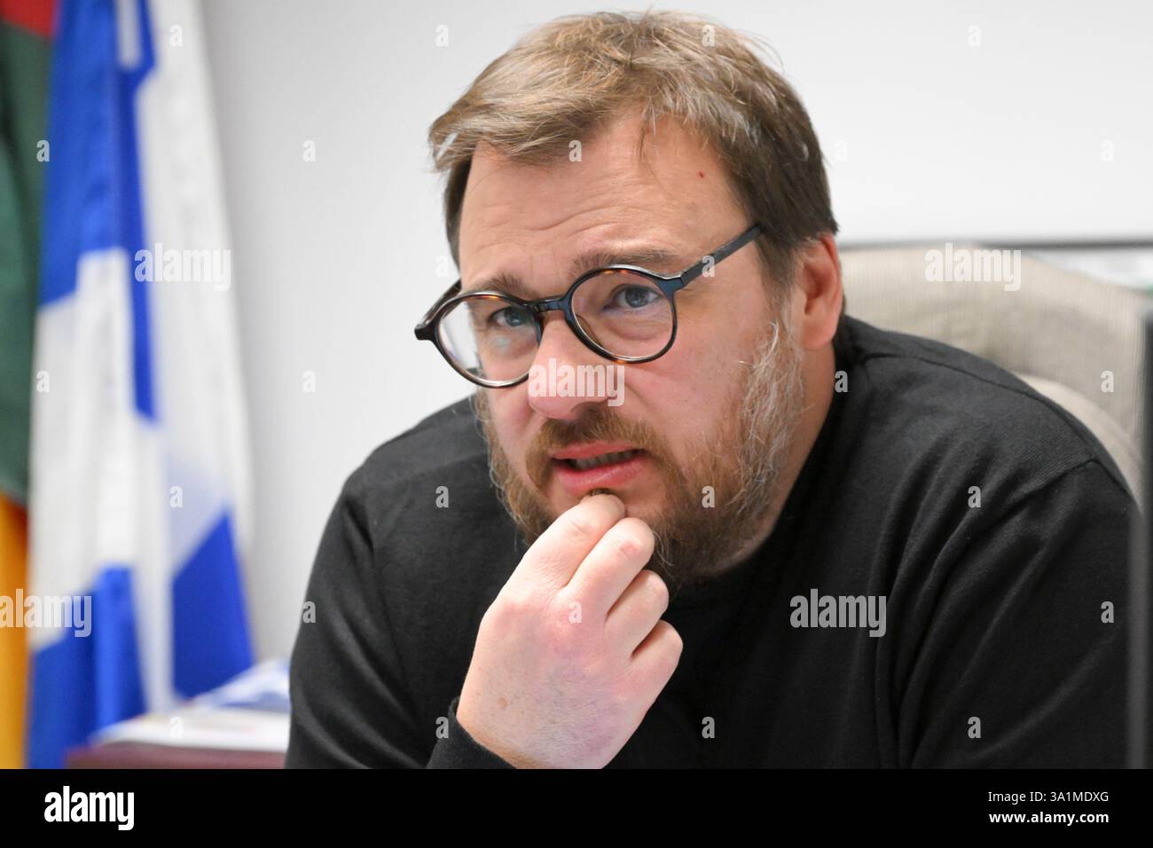 Saguenay, Canada. 05th Mar, 2025. Bloc Quebecois MP Mario Simard at ...