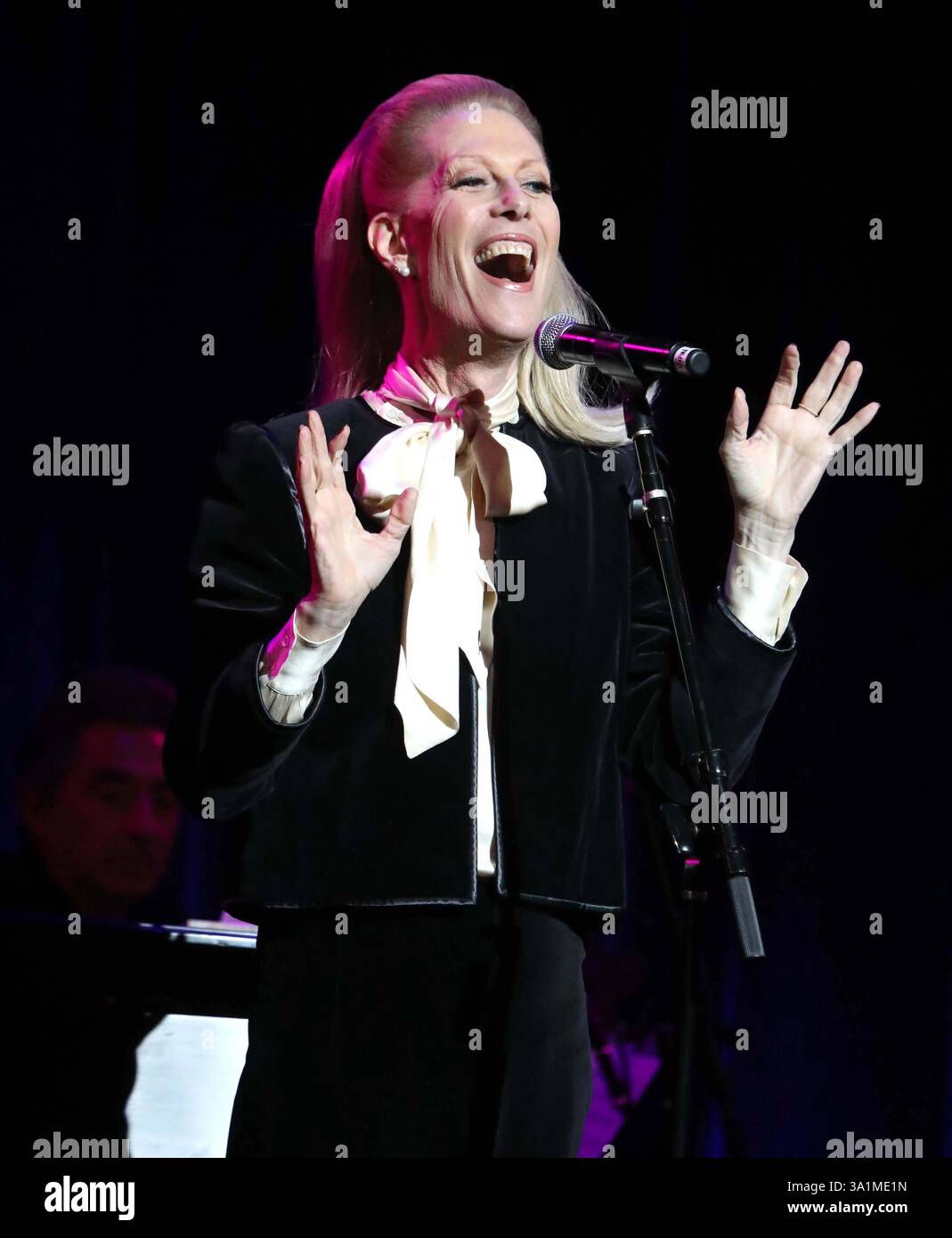 March 8, 2025, New York, New York, USA: Cabaret singer JUSTIN VIVIAN ...
