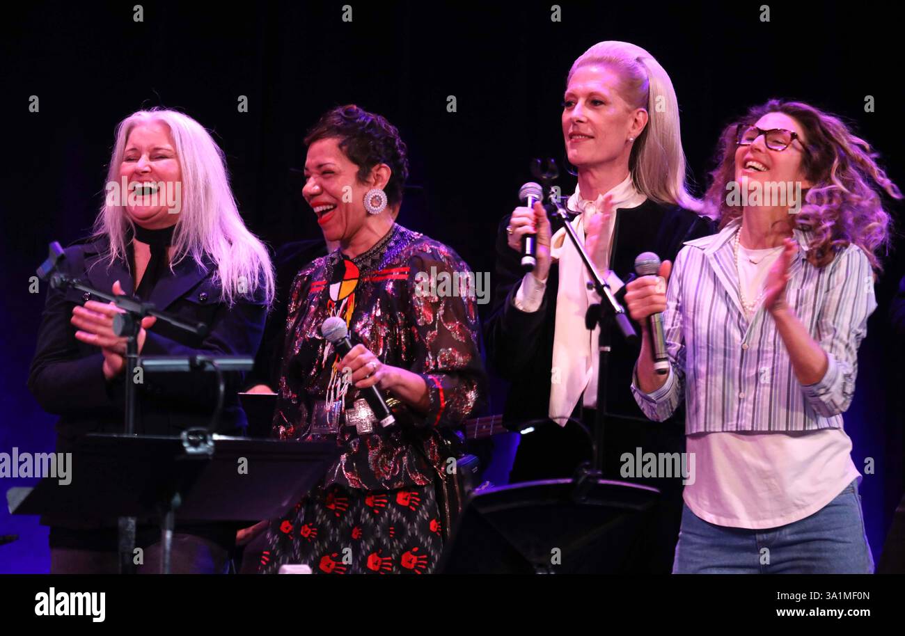 March 8, 2025, New York, New York, USA: Singers PAULA COLE, MARTHA ...