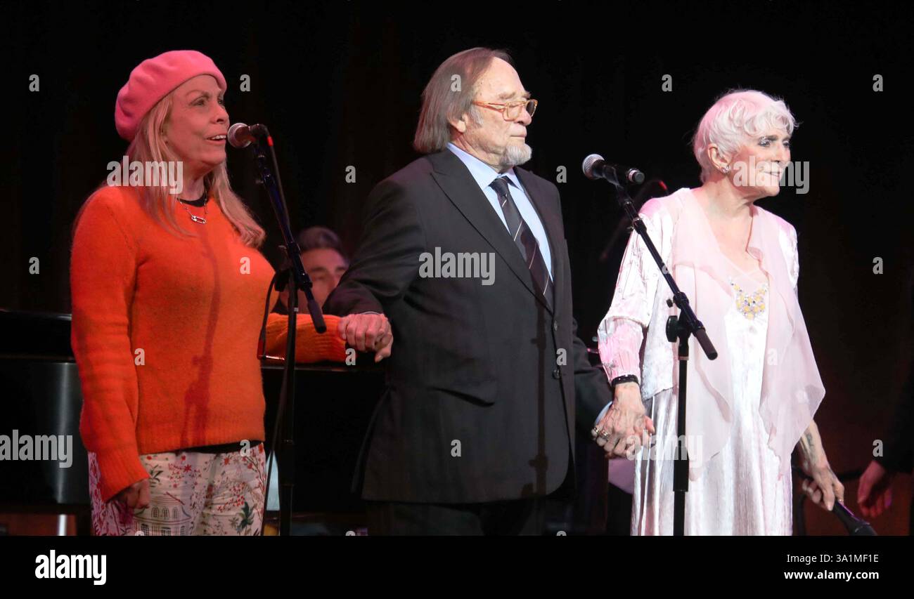 March 8, 2025, New York, New York, USA: Singers/musicians RICKIE LEE ...