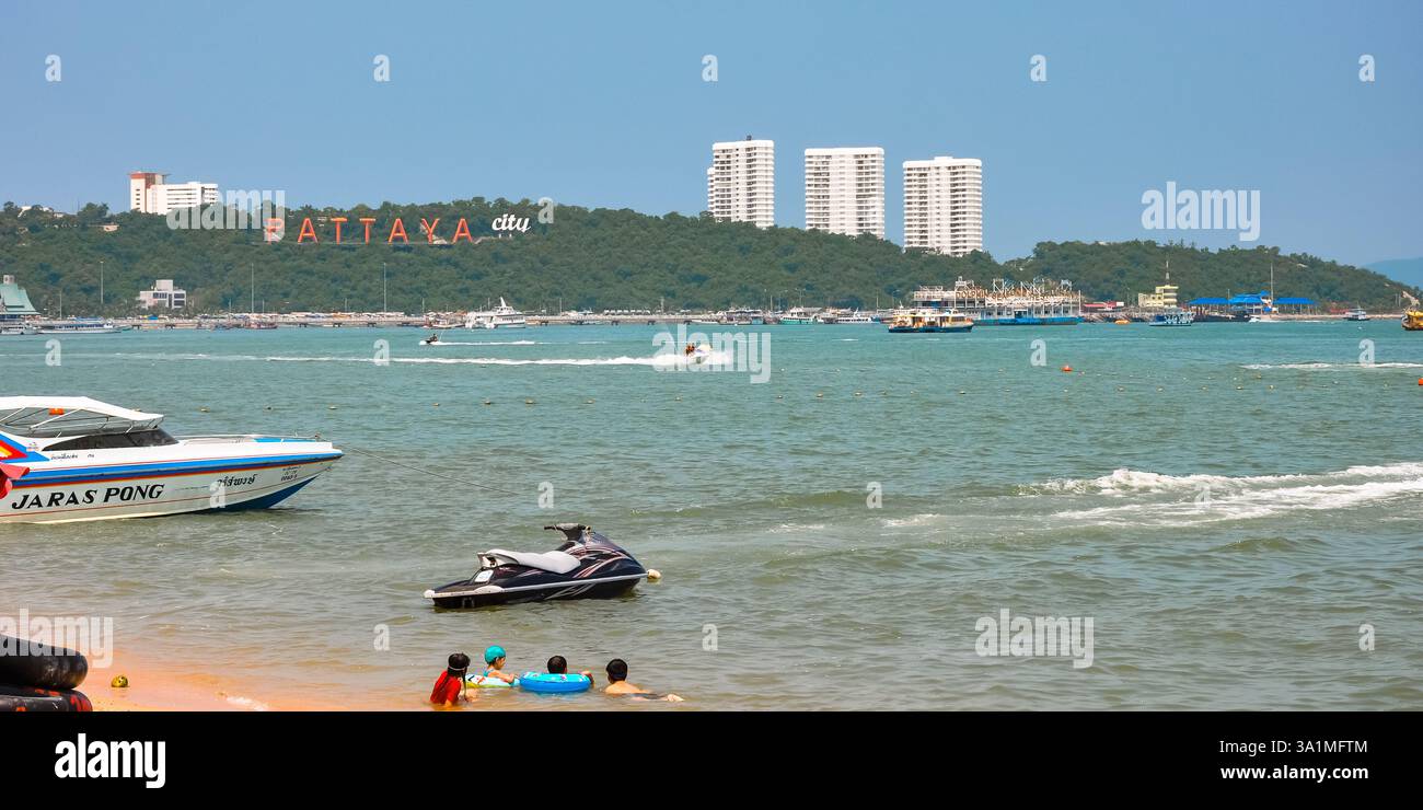 Bangkok, Thailand - 5 May, 2009: Pattaya's vibrant shoreline buzzes ...