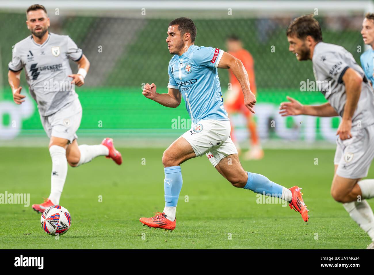 Harry Politidis of Melbourne City seen in action during the A-League ...