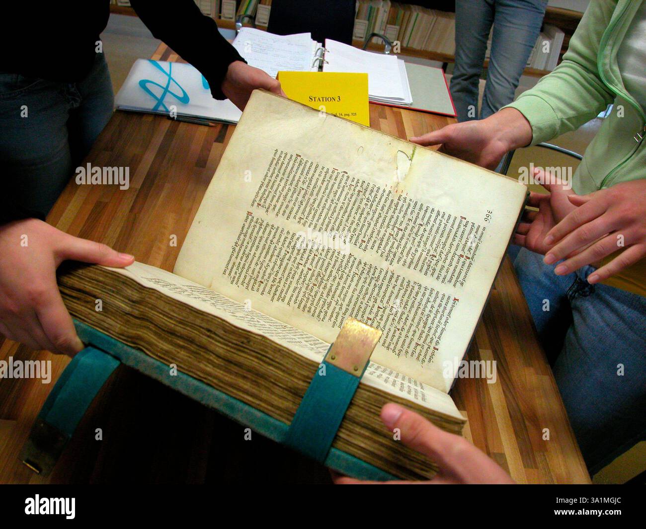 Bibliothek Stift Admont in the monastery library of admont with books ...