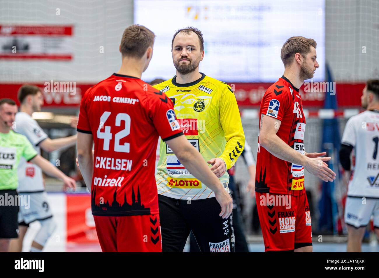 Nils Conrad (VfL L?beck-Schwartau, 49), Einar Nickelsen (VfL L?beck ...