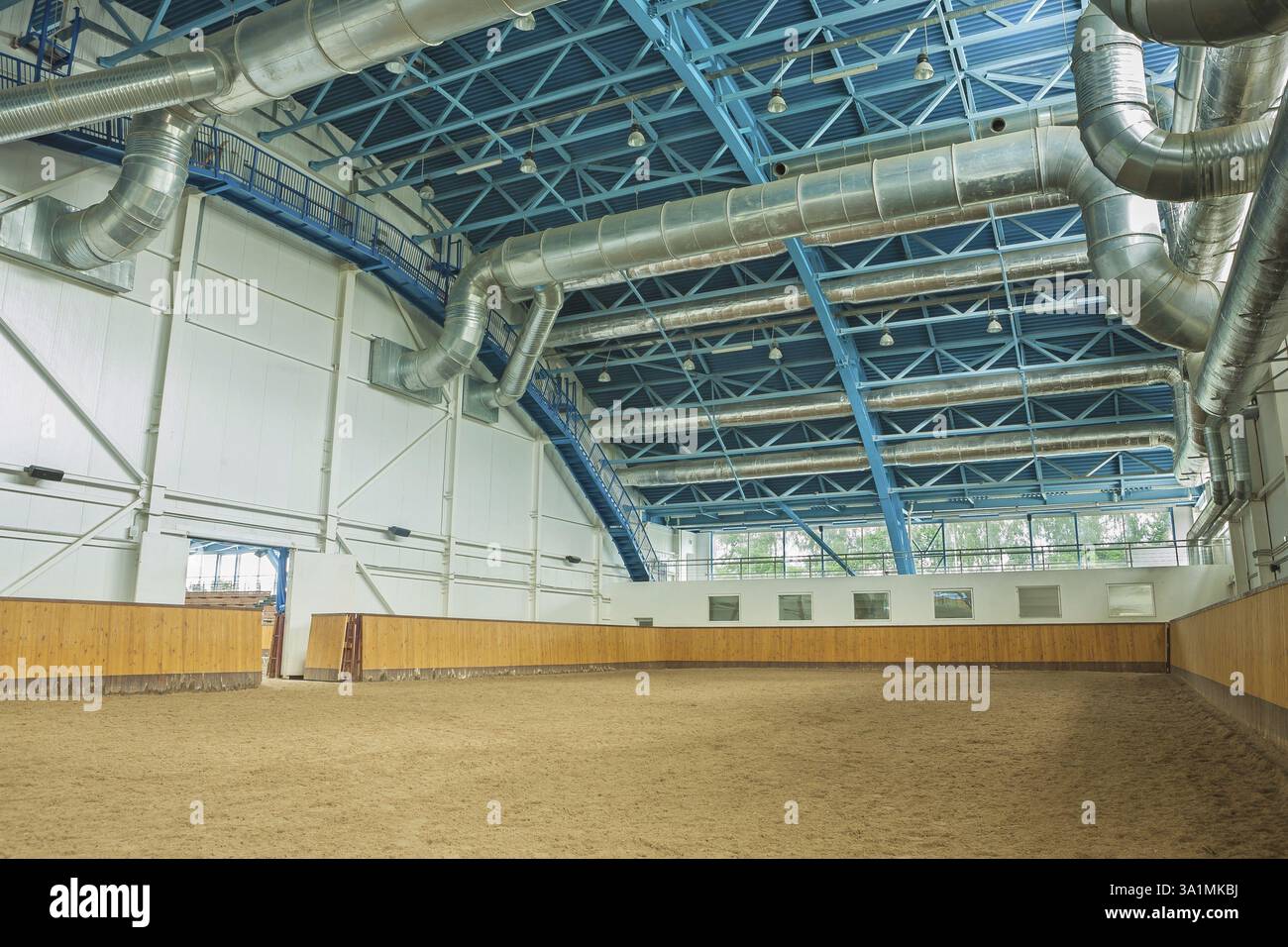 Riding hall interior Stock Photo - Alamy