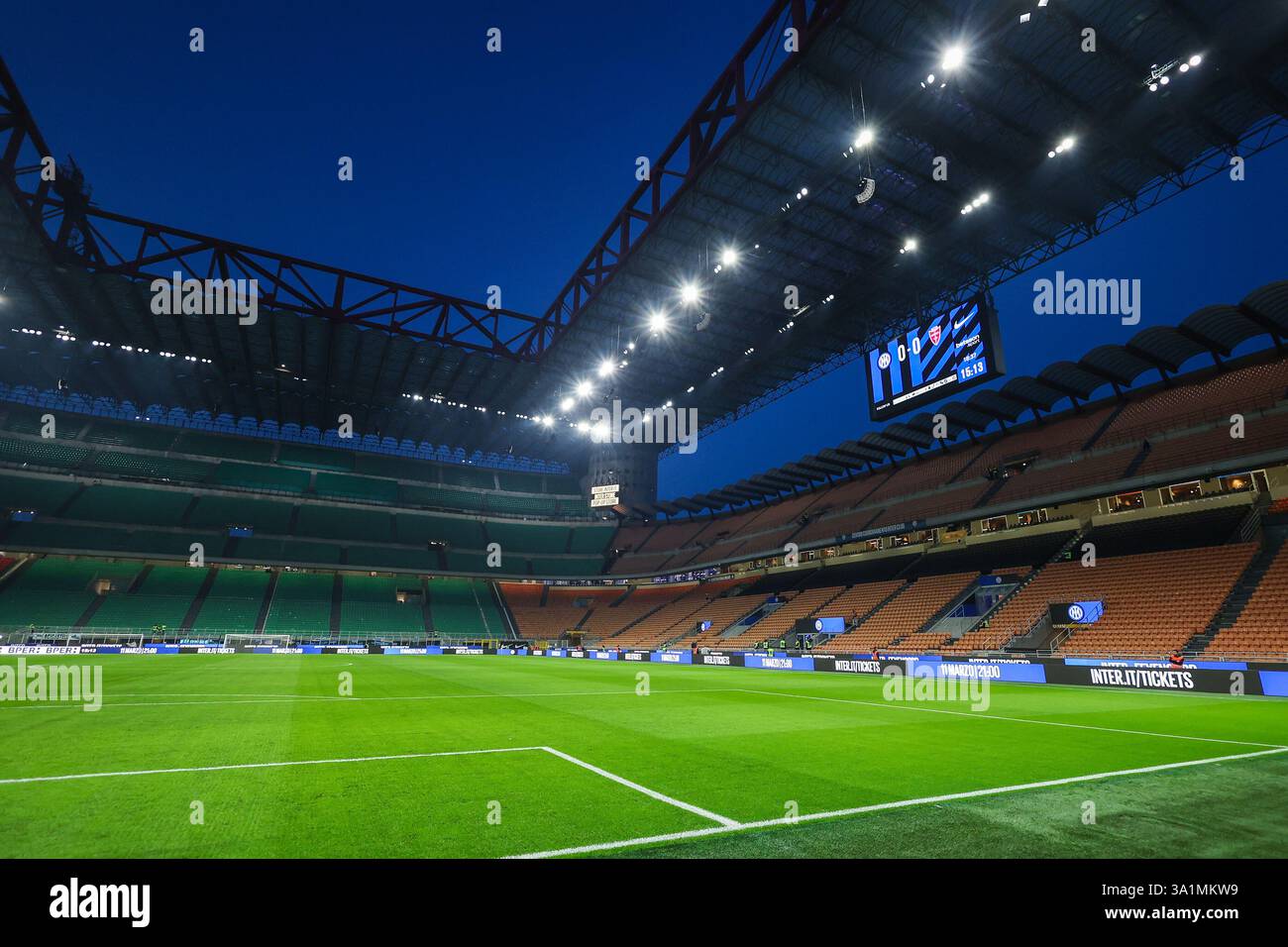 A general view inside the stadium during Serie A 2024/25 football match ...