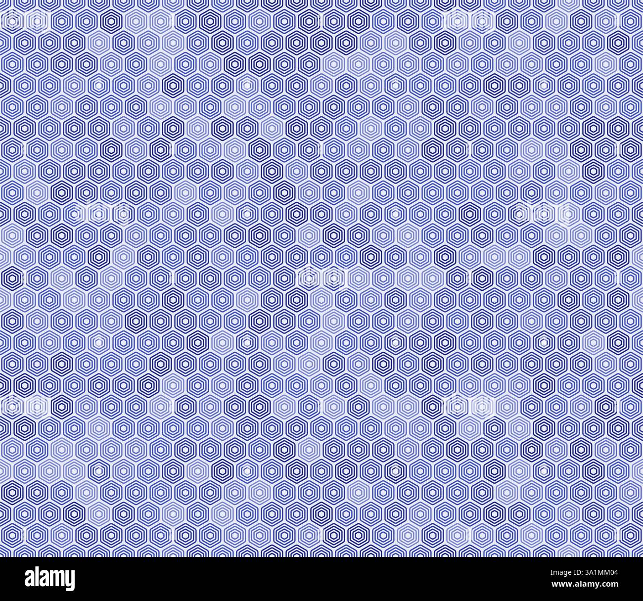 Vector science background. Bold stacked rounded hexagons mosaic cells. Blue color tones. Hexagon ...