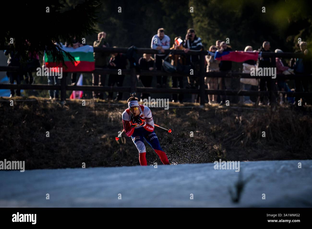 Jonas Marecek from Czechia competes in men's relay race (4 x 7,5 km ...