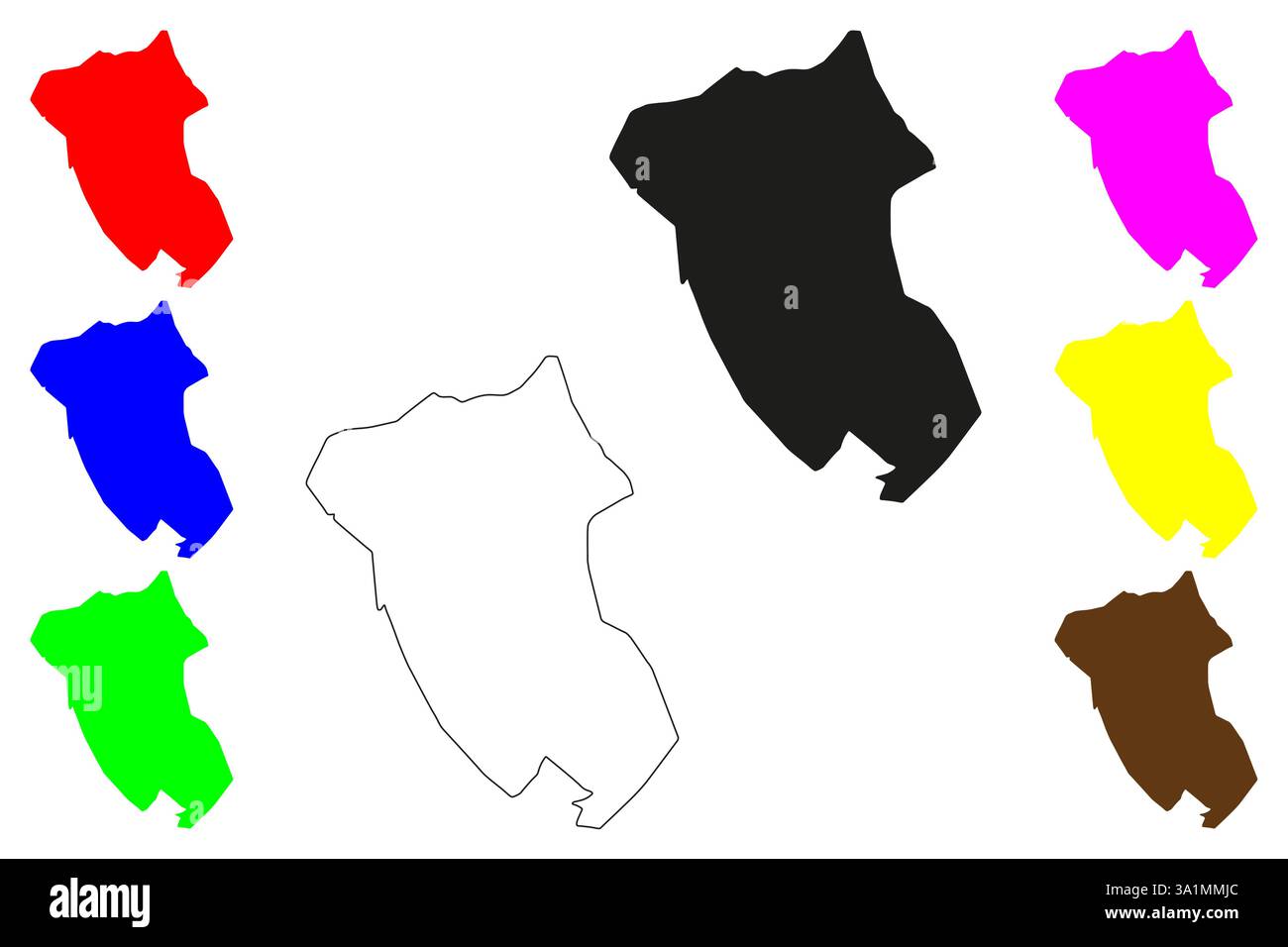 Anantapur city (Republic of India, State of Andhra Pradesh) map vector ...