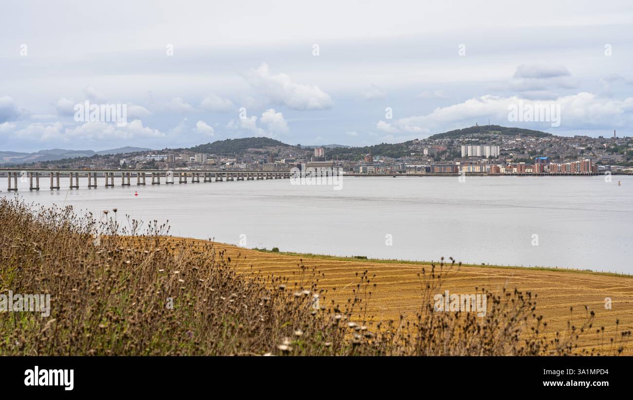 Dundee, Scotland, UK - September 15, 2023: The Tay Road bridge over the ...