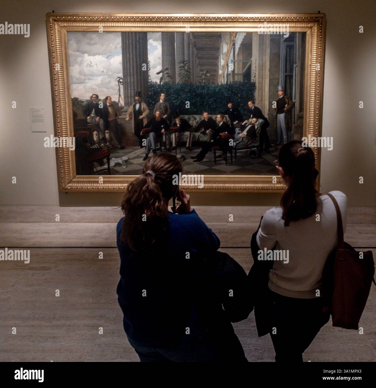 Two people at the exhibition 'Proust and the Arts,' at the Museo ...