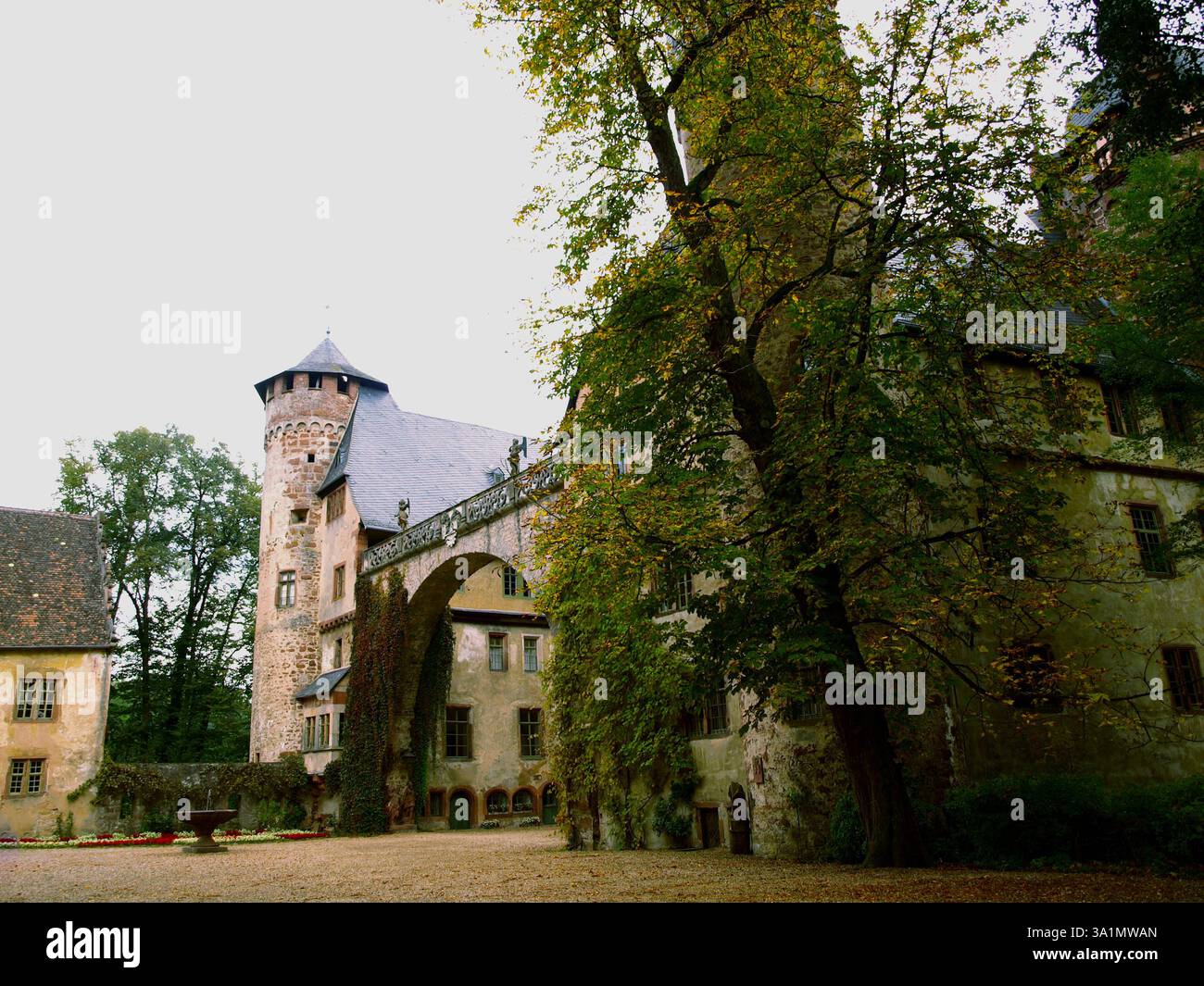 The Castle Fuerstenau (Michelstadt). The castle was built in the 14th ...