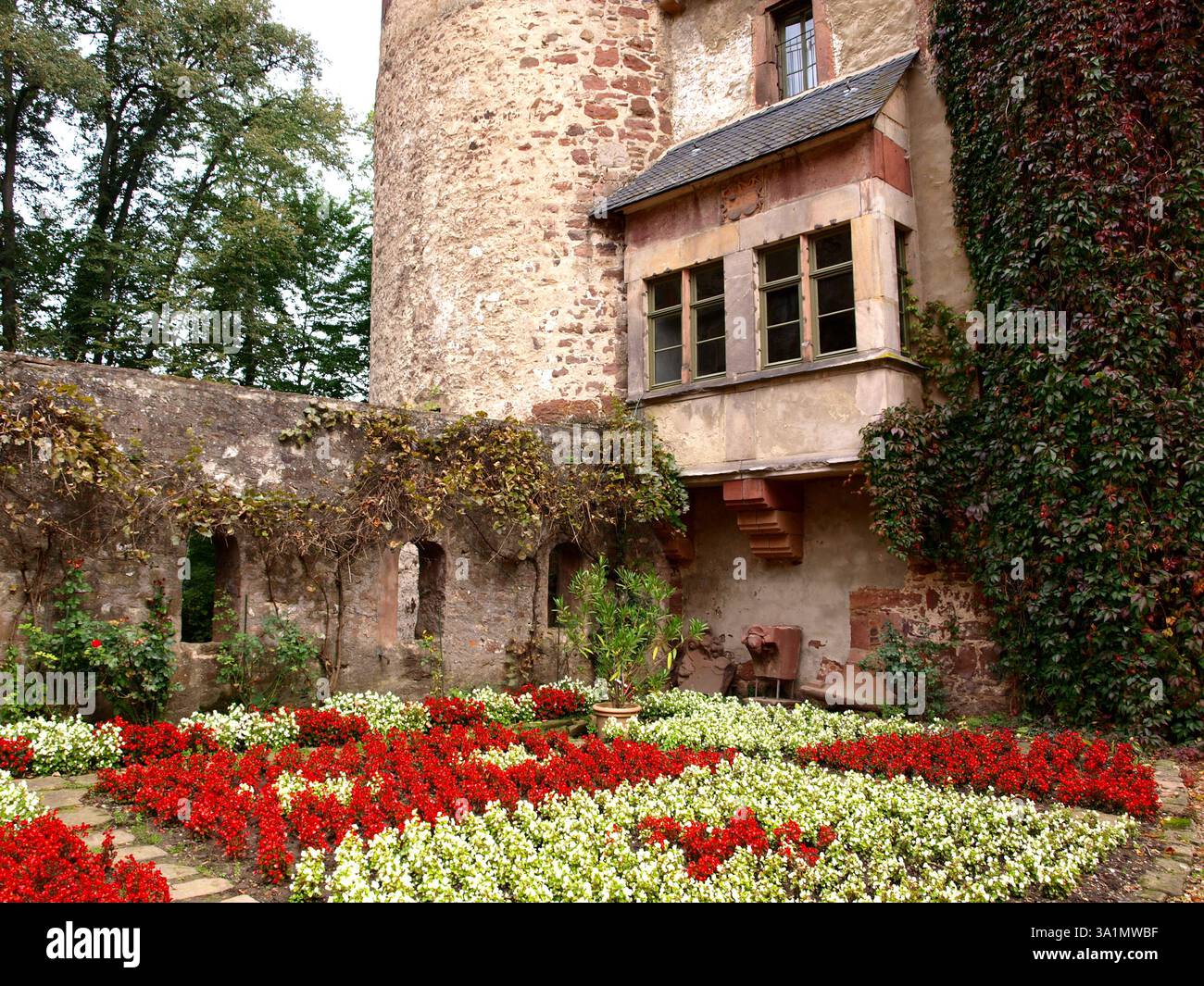 The Castle Fuerstenau (Michelstadt). The castle was built in the 14th ...