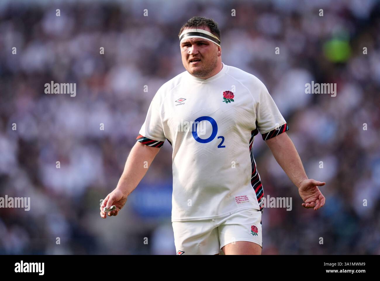 England's Jamie George during the Guinness Men's Six Nations match at ...