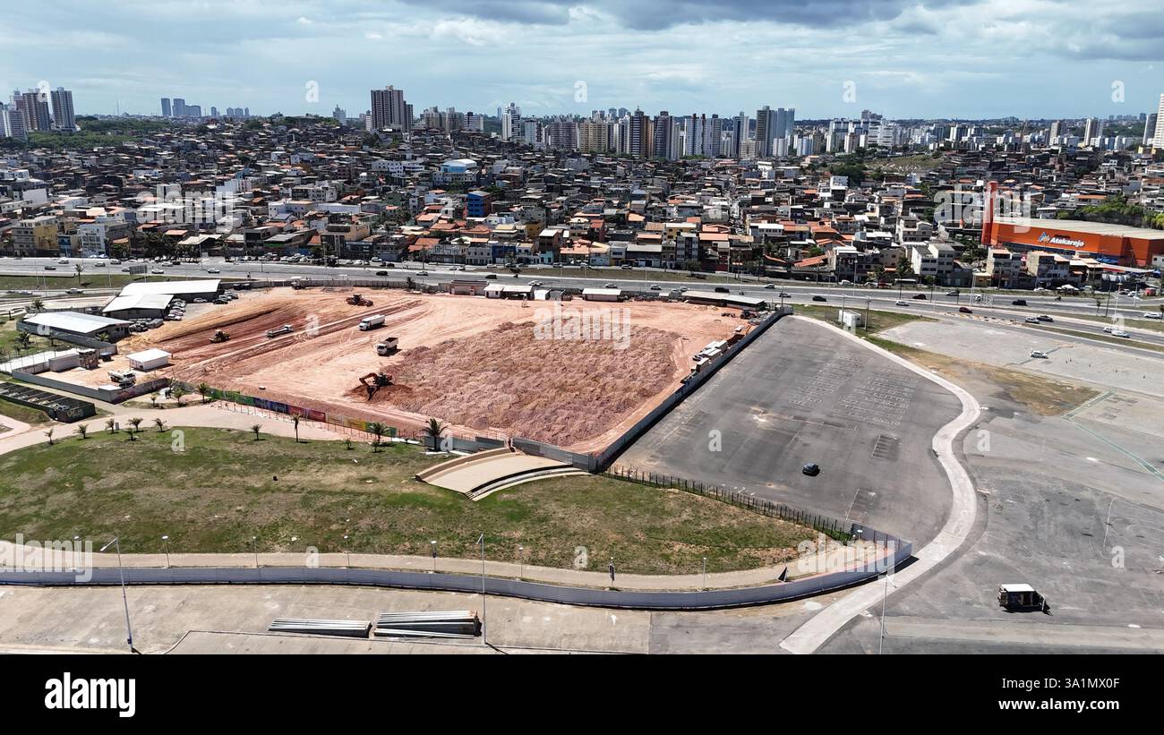 salvador bahia, brazil - january 29, 2025: aerial view of the ...