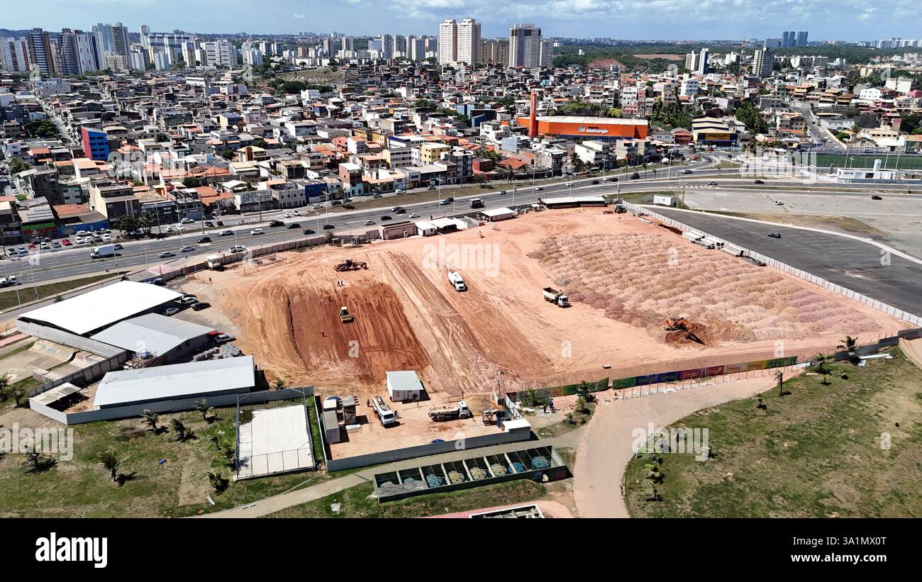 salvador bahia, brazil - january 29, 2025: aerial view of the ...