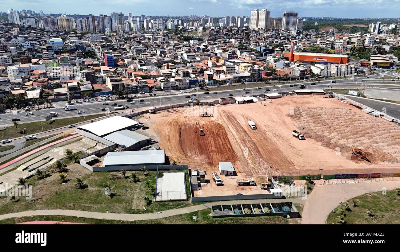 salvador bahia, brazil - january 29, 2025: aerial view of the ...