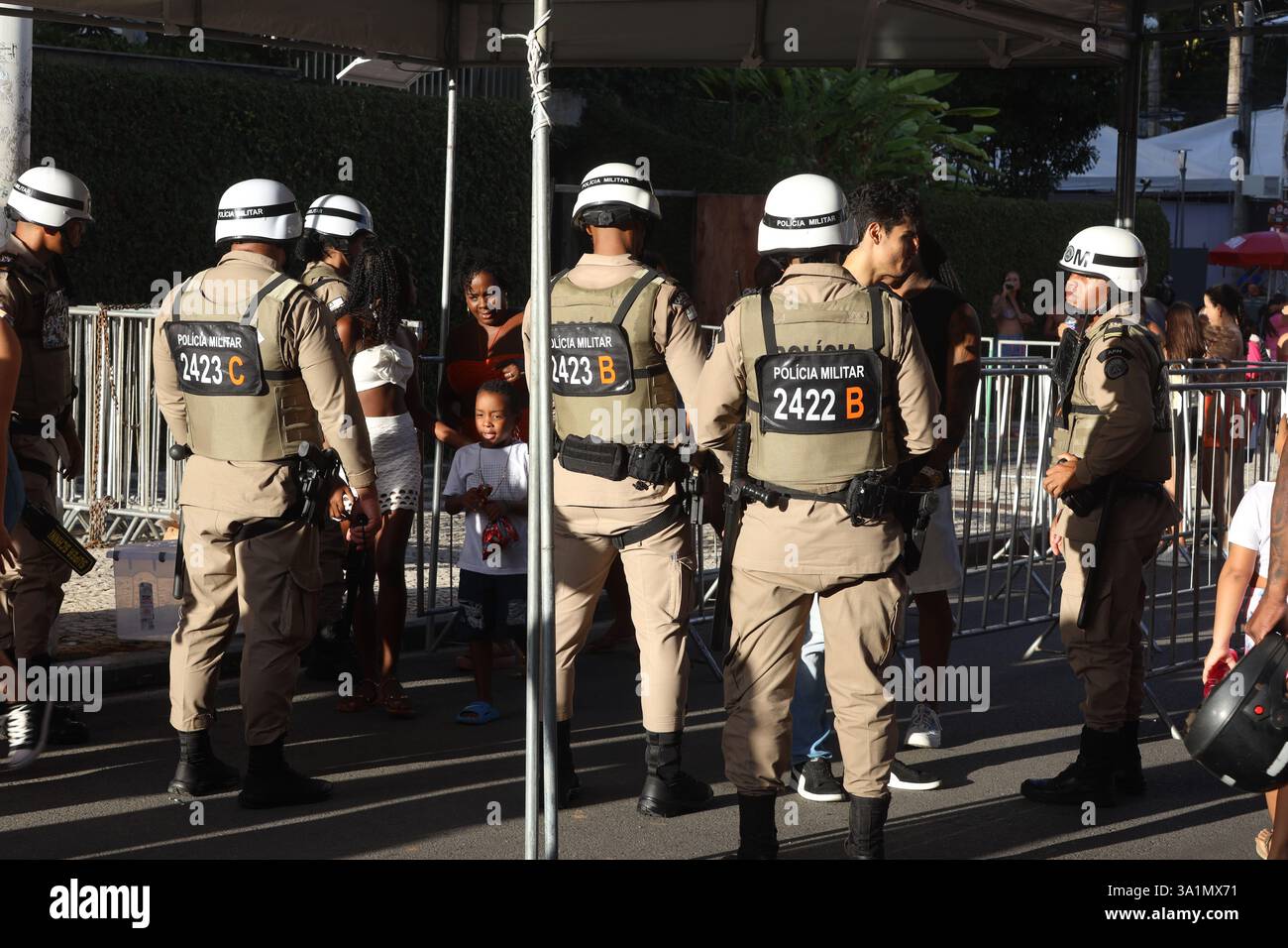 salvador, bahia, brazil - march 1, 2025: military police carry out ...
