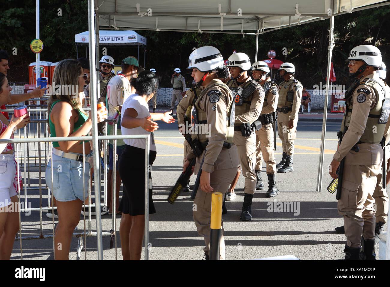 salvador, bahia, brazil - march 1, 2025: military police carry out ...