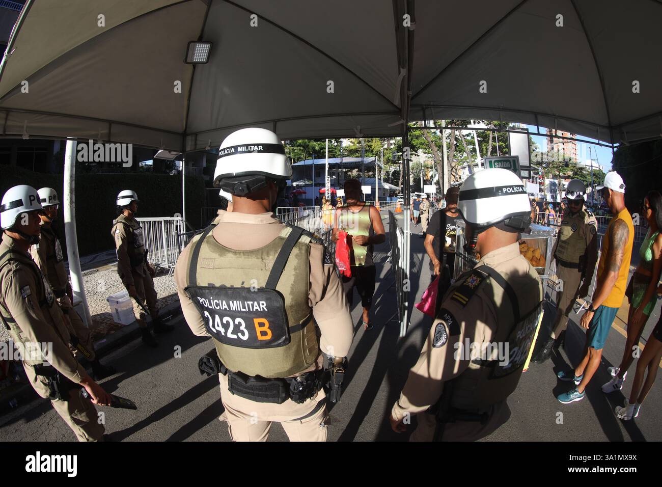 salvador, bahia, brazil - march 1, 2025: military police carry out ...