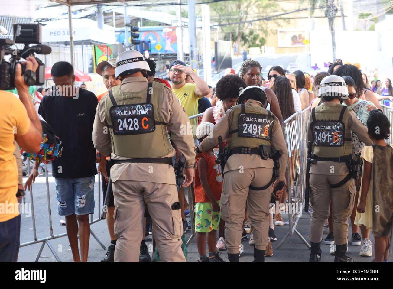 salvador, bahia, brazil - march 1, 2025: military police carry out ...