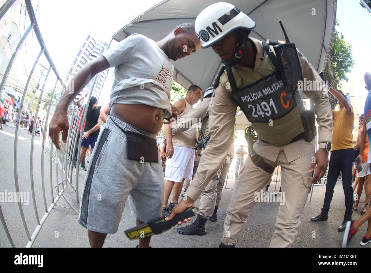 salvador, bahia, brazil - march 1, 2025: military police carry out ...