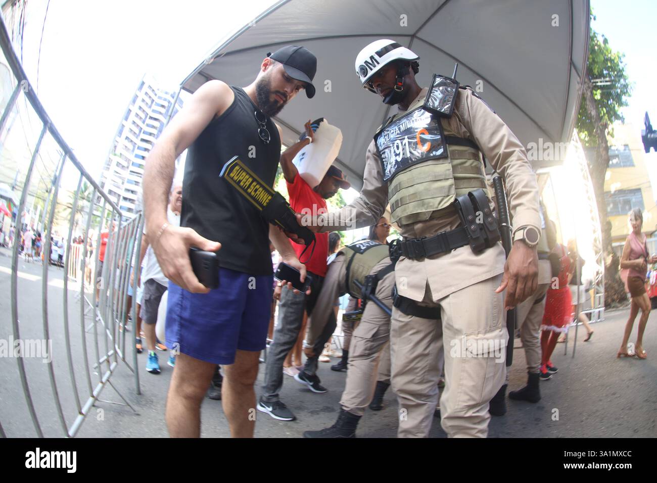 salvador, bahia, brazil - march 1, 2025: military police carry out ...