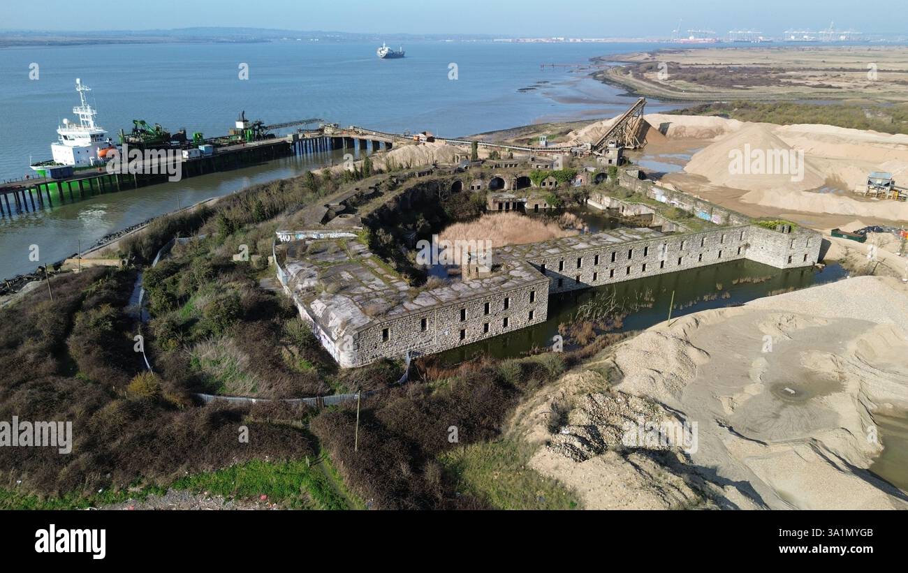 Cliffe Fort built in the 1860’s is an abandoned fortification located ...