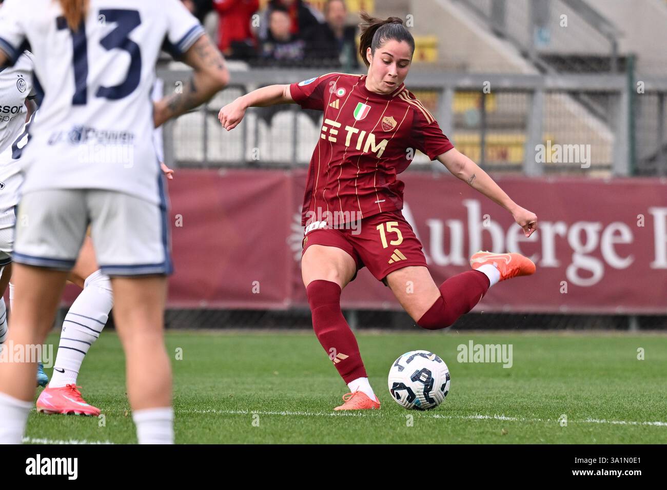Giulia Dragoni of A.S. Roma Femminile is in action during the 20th day ...