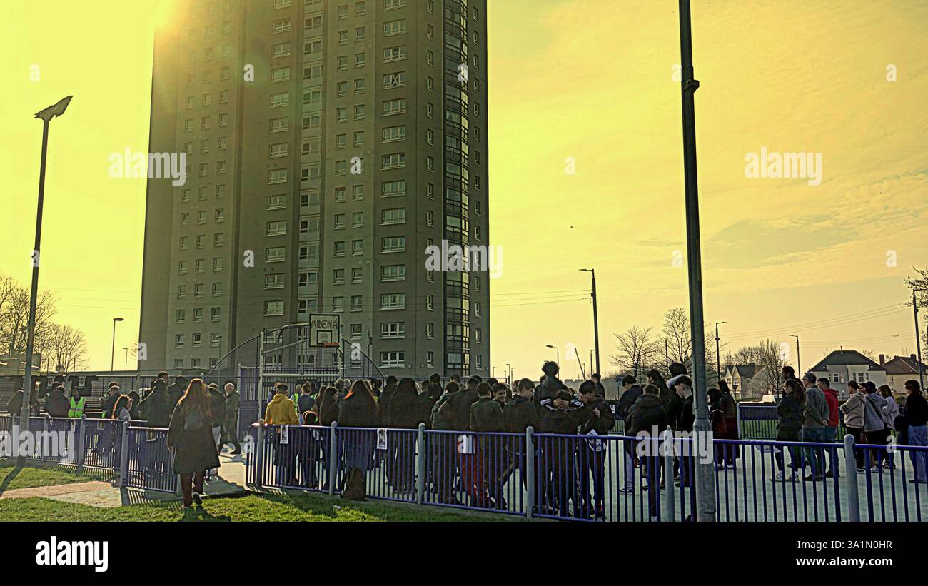 Glasgow, Scotland, UK. 9th March, 2025. Vigil for glasgow 15 year old ...