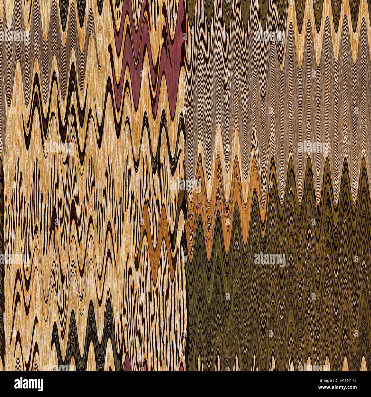 Fall colour wavy marble effect seamless pattern background. Drip style ...