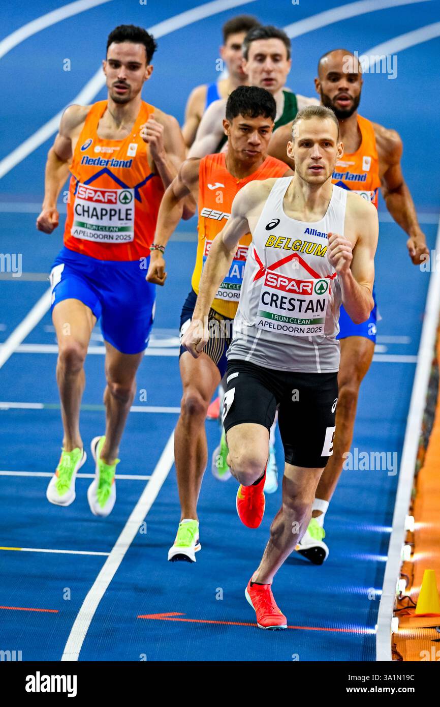 Dutch Samuel Chapple and Belgian Eliott Crestan pictured in action ...