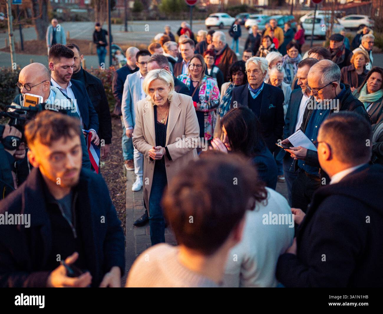 Marine Le Penand and Brigitte Bardot's husband Bernard d'Ormale ...