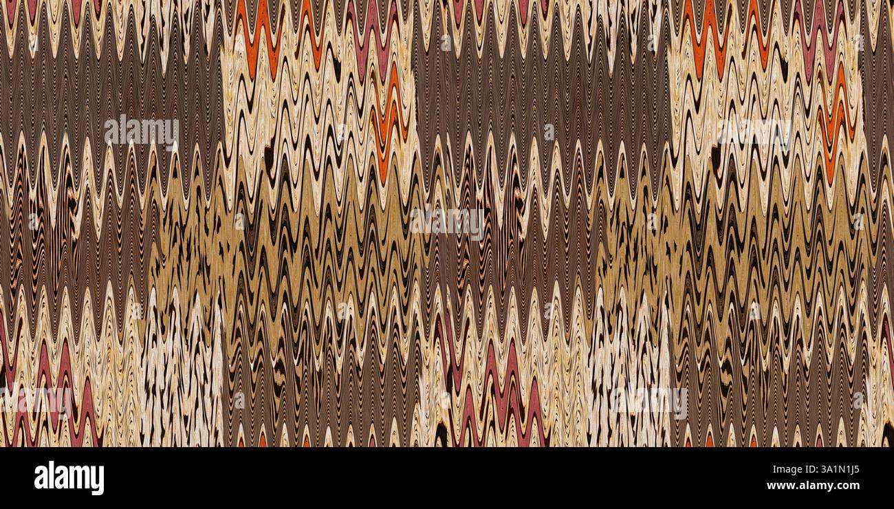 Fall colour wavy marble effect seamless border pattern background. Drip ...