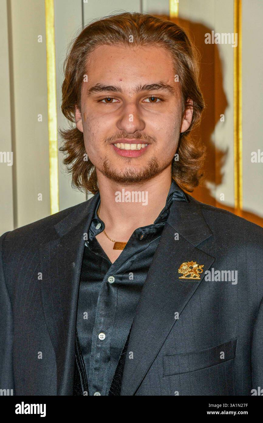 Paris, France. 07th Mar, 2025. Cyrus Nikolai Pahlavi attends the RVNG ...