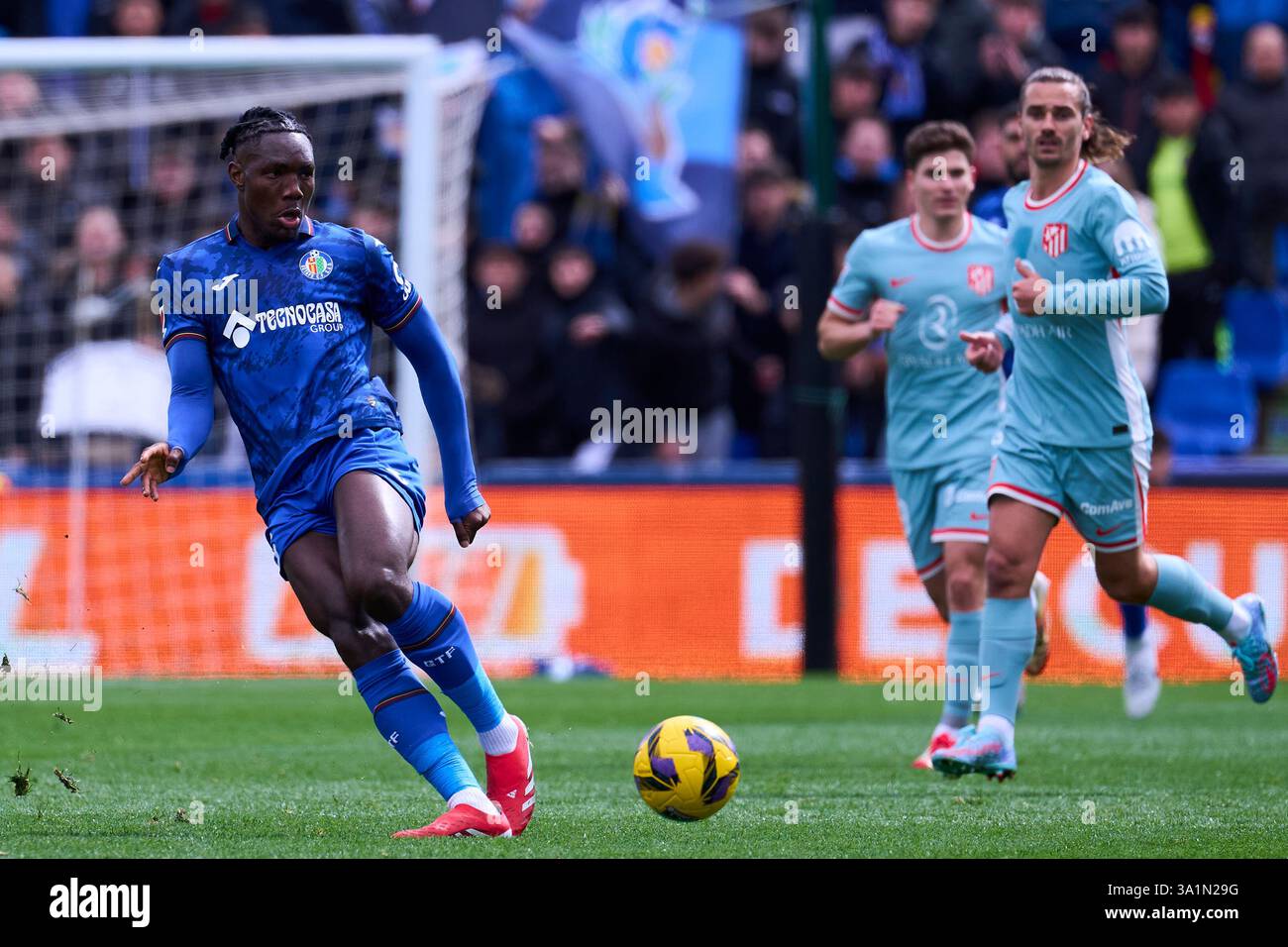 Christantus Uche of Getafe CF during Getafe CF vs Atletico de Madrid at ...