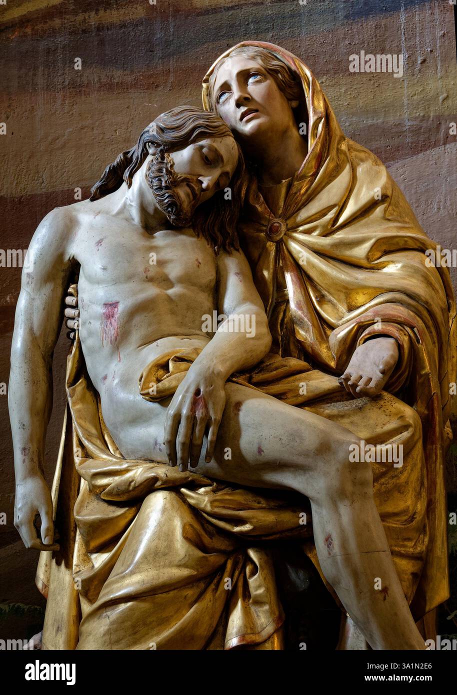 Mercury, FRANCE, 02-17-2025: Statue (19th century) of The Pietà ...