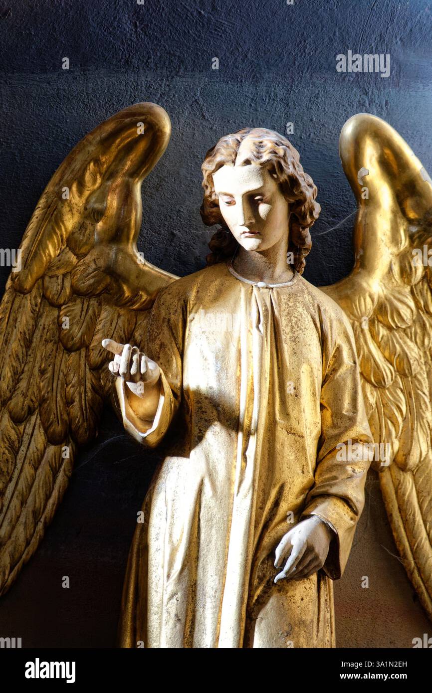Mercury, FRANCE, 02-17-2025: Statue (19th century) of an angel Stock ...