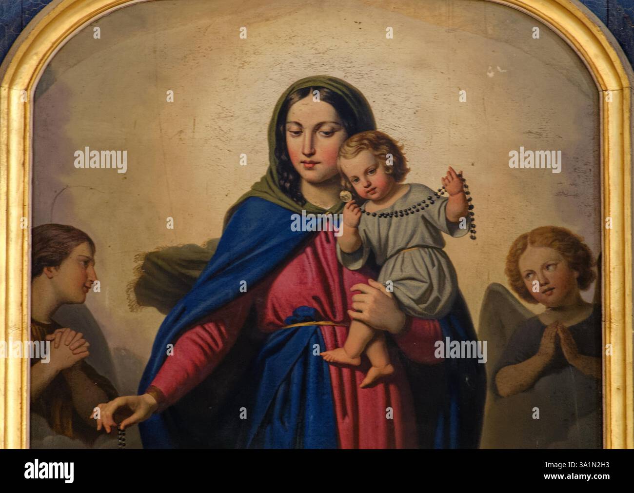 Mercury, FRANCE, 02-17-2025: Painting (19th century) of Blessed Virgin ...