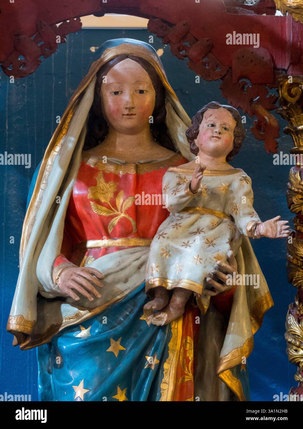Saint Martin Vésubie, FRANCE - 03-05-2025: Statue (19th century) of ...