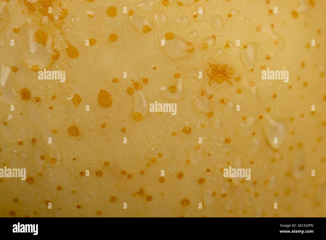 ripe pears with light skins, sweet pears of white color with spots on ...